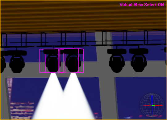 Virtual view fixture selection